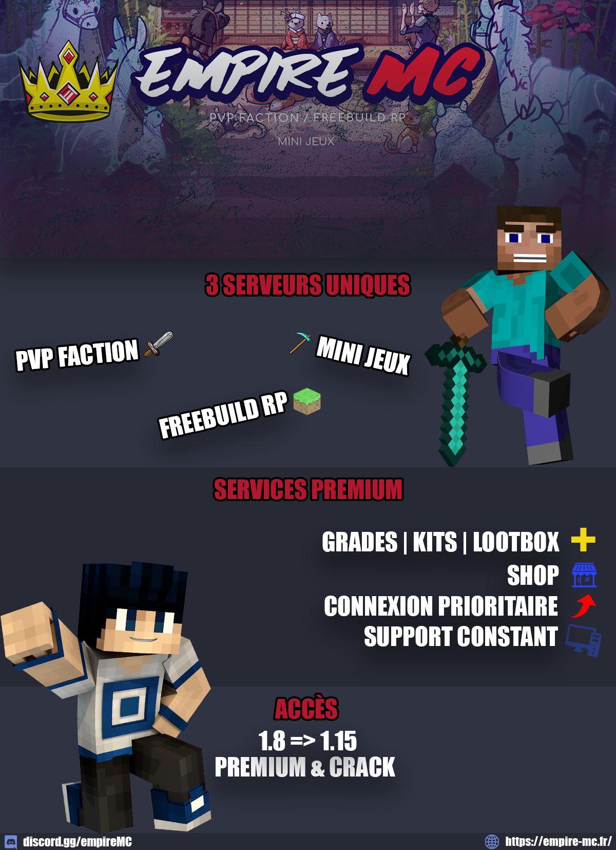 Empire-MC - Serveur Minecraft